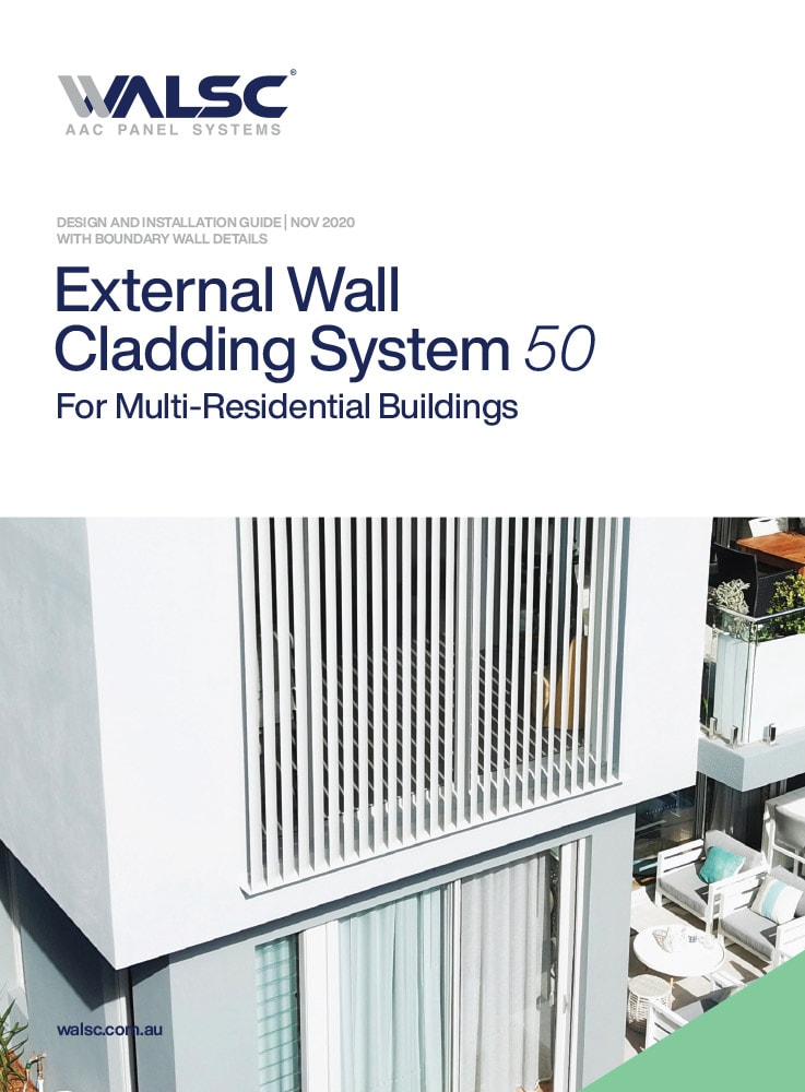 External Wall Cladding System 50 - Walsc AAC Panel Systems