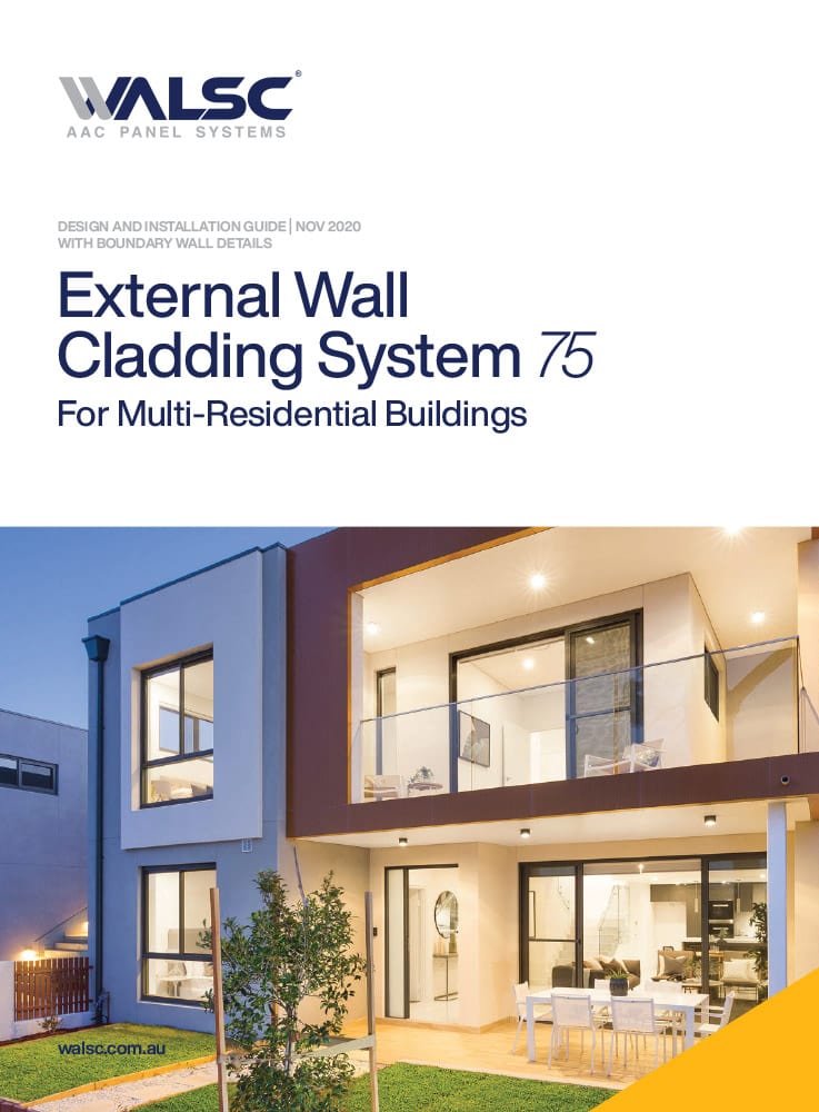 External Wall Cladding System 75 - Walsc AAC Panel Systems